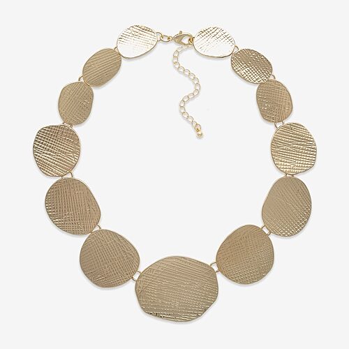 Click here for Bold Elements Womens 17 1/2 Inch Collar Necklace... prices