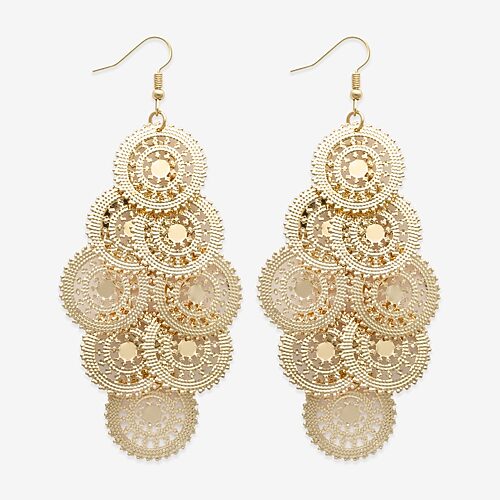 Click here for Bold Elements Gold Tone Womens Drop Earrings  One... prices