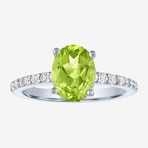 Click here for Womens Genuine Green Peridot Sterling Silver Oval... prices
