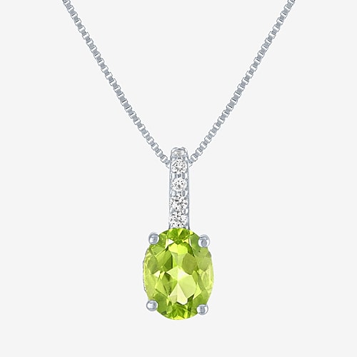 Click here for Womens Genuine Green Peridot Sterling Silver Oval... prices