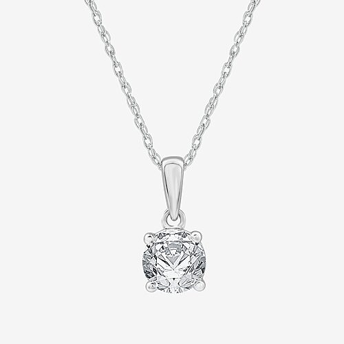 Click here for Womens 1 CT. Lab Grown White Diamond 10K Gold Roun... prices