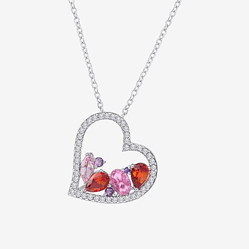Click here for Diamonart Womens Multi Color Cubic Zirconia Sterli... prices