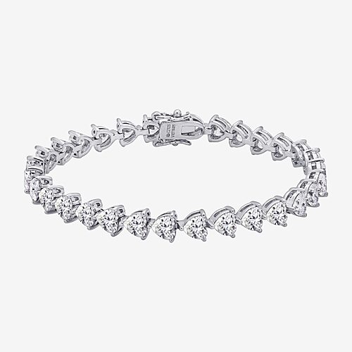 Click here for Diamonart Womens Cubic Zirconia Sterling Silver He... prices