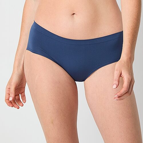 Click here for Arizona Body Seamless Hipster Panty  Large  Blue prices