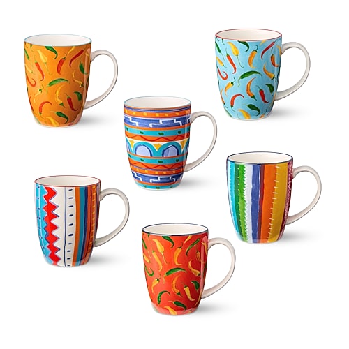 Click here for Certified International Caliente Mugs  Set of 6  S... prices