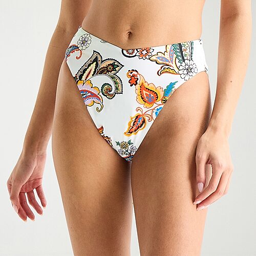 Click here for Mynah Womens Lined Paisley Moderate Coverage Hipst... prices