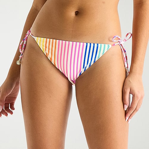 Click here for Arizona Womens Lined Side Tie Striped Juniors Chee... prices