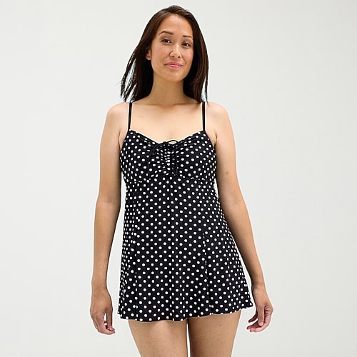 Click here for Sonnet Shores Womens Dots Swim Dress  6  Black prices