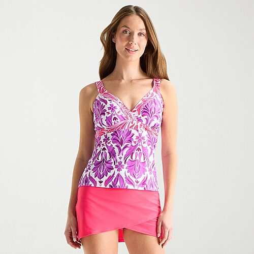 Click here for Liz Claiborne Womens Tankini Swimsuit Top  12  Pin... prices