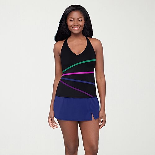 Click here for Sonnet Shores Womens Striped Tankini Swimsuit Top... prices