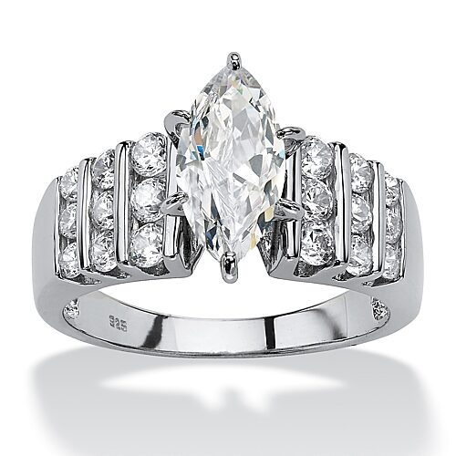 Click here for DiamonArt Womens 2 3/4 CT. T.W. White Cubic Zircon... prices