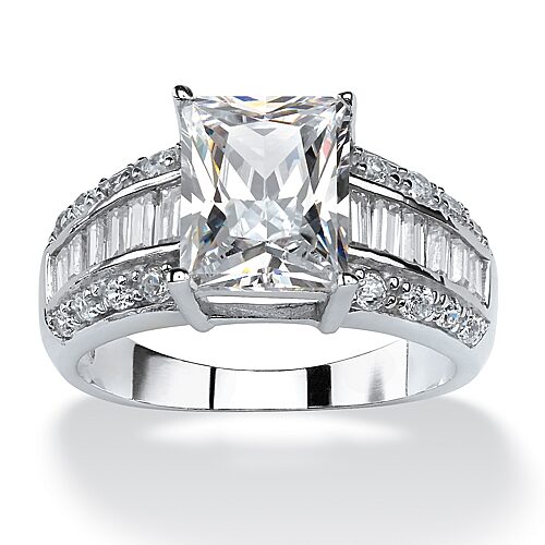 Click here for DiamonArt Womens 5 CT. T.W. White Cubic Zirconia P... prices