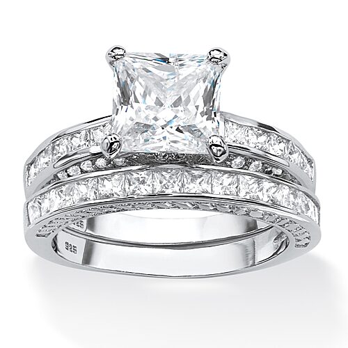 Click here for DiamonArt Womens 3 1/2 CT. T.W White Cubic Zirconi... prices