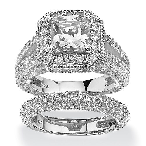 Click here for DiamonArt Womens 5 CT. T.W. White Cubic Zirconia P... prices