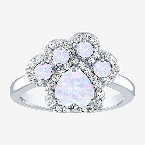 Click here for Womens Lab Created White Opal Sterling Silver Cock... prices