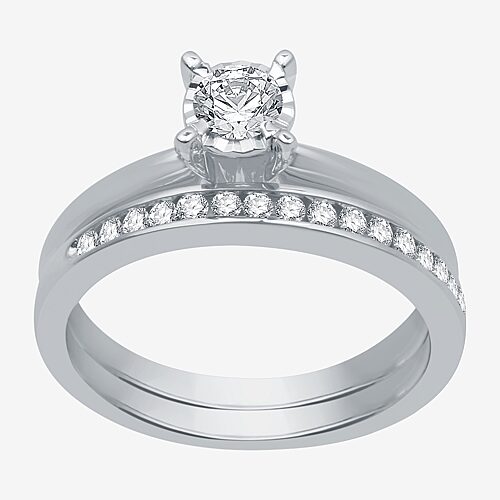 Click here for Womens 1/2 CT.T.W. Natural Diamond Round Solitaire... prices