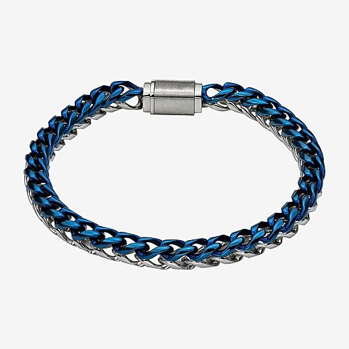 Click here for Mens Stainless Steel 9 Inch Solid Chain Bracelet... prices