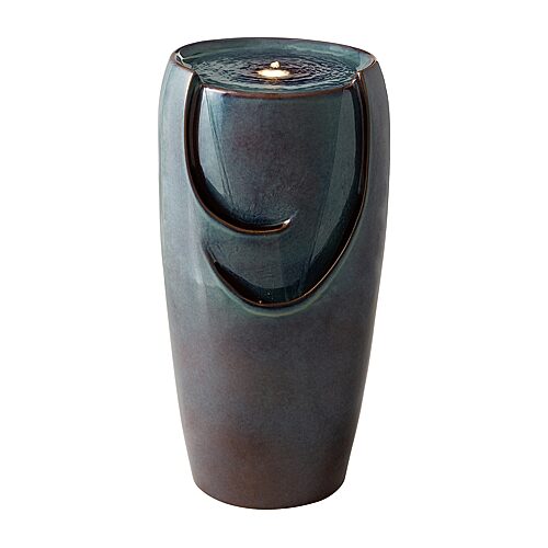 Click here for Glitzhome 29.25 Turquoise Ceramic Pot Outdoor foun... prices
