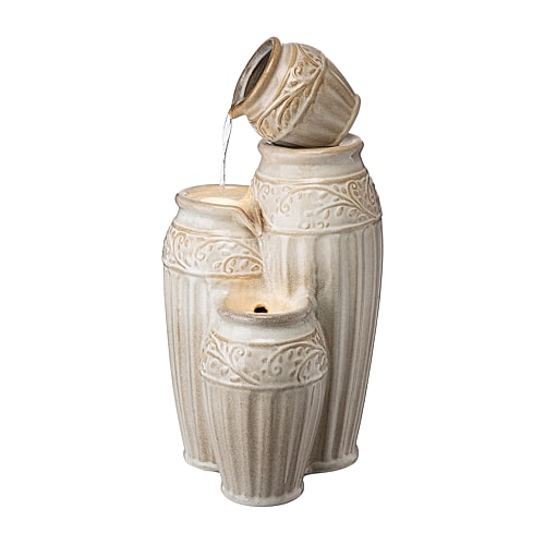 Click here for Glitzhome 27.25H Ceramic Pot Outdoor Fountains  On... prices
