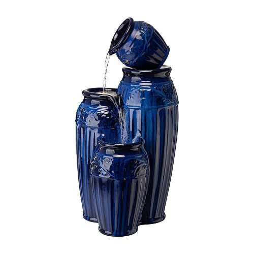 Click here for Glitzhome 27.25H Ceramic Pot Outdoor Fountains  On... prices