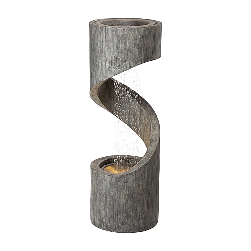 Click here for Glitzhome 40 Curving Shaped Polyresin Outdoor Foun... prices