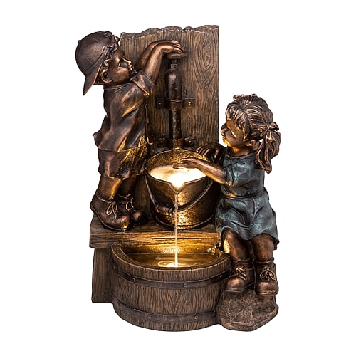 Click here for Glitzhome 25.5 Polyresin Sculptural Outdoor founta... prices