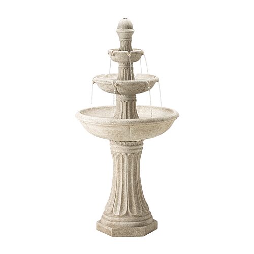 Click here for Glitzhome 45.25H Terrazzo Resin 3-Tier Outdoor fou... prices