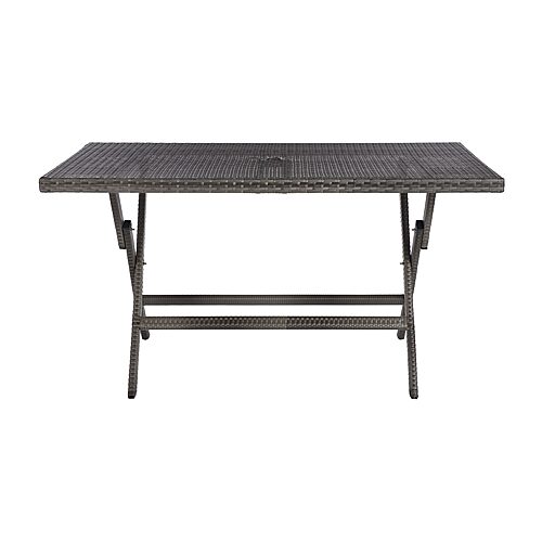 Click here for Akita Outdoor Folding Table  One Size  Gray prices