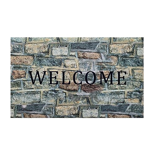 Click here for Achim Welcome Stone Rubber 18X30 Doormat  One Size... prices