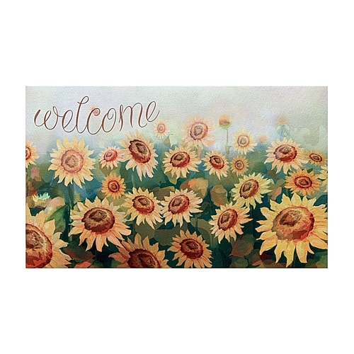 Click here for Achim Sunflower Field Rubber 18X30 Doormat  One Si... prices