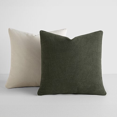 Click here for ienjoy Home Slub Cotton Solid 2-Pack Decor Pillows... prices