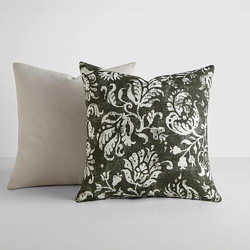 ienjoy Home Cotton Slub 2-Pack Decor Pillows  20 x 20 - Olive