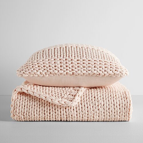 Click here for ienjoy Home Chunky Blanket and Decor Pillow Bundle... prices