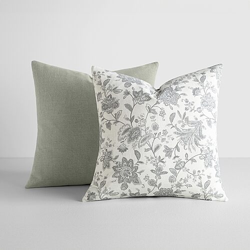 ienjoy Home Cotton Slub 2-Pack Decor Pillows  20 x 20 - Gray