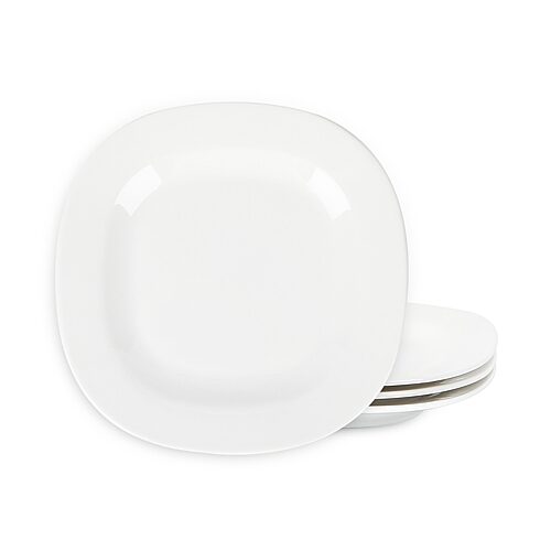 Click here for Stone Lain Quadro Salad Plates  Set of 4 - White prices