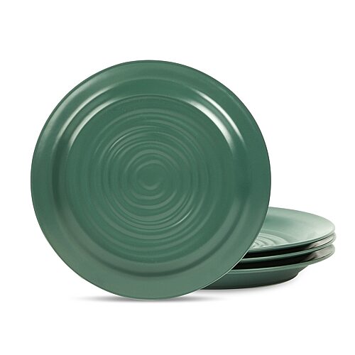 Click here for Stone Lain Orbit Dinner Plates  Set of 4 - Green prices