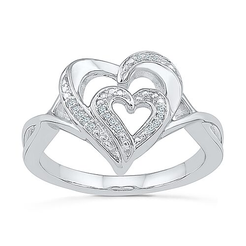 Click here for Womens Diamond Accent Natural White Diamond Sterli... prices