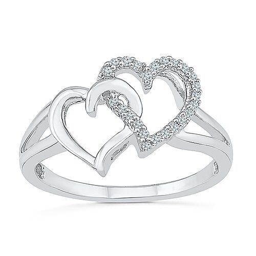 Click here for Womens 1/10 CT. T.W. Natural White Diamond Sterlin... prices