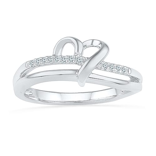 Click here for Womens Diamond Accent Natural White Diamond Sterli... prices