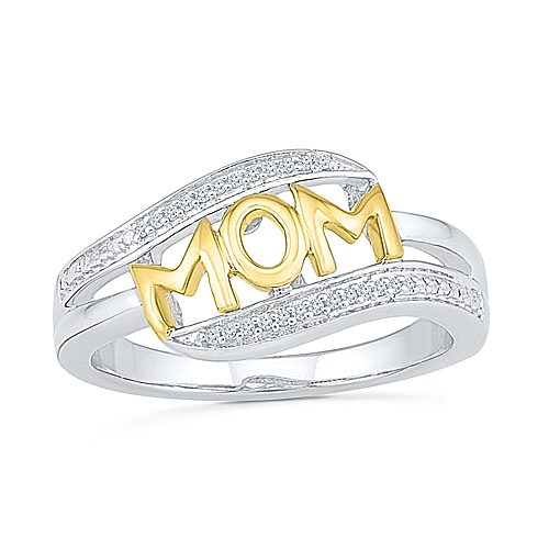 Click here for Mom Womens Diamond Accent Natural White Diamond 10... prices