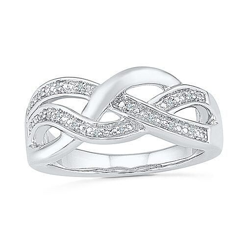 Click here for Womens Diamond Accent Natural White Diamond Sterli... prices