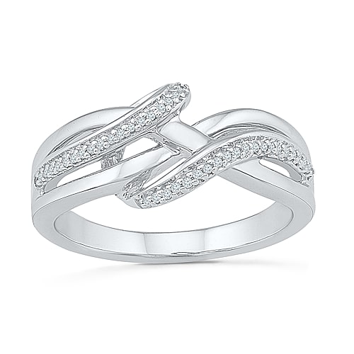 Click here for Womens 1/10 CT. T.W. Natural White Diamond Sterlin... prices