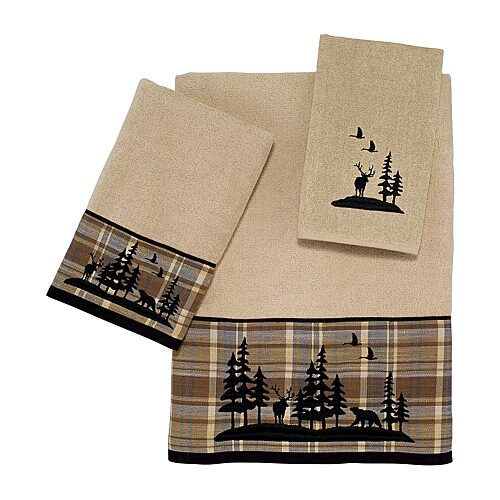 Click here for Avanti Woodville Plaid Bordered Cotton Fingertip T... prices