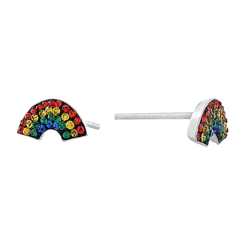 Click here for Silver Treasures Rainbow Multi Color Crystal Sterl... prices