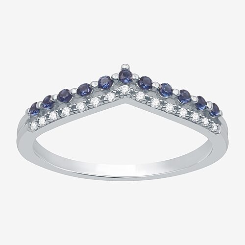 Click here for Diamond Accent Lab Created Sapphire Sterling Silve... prices