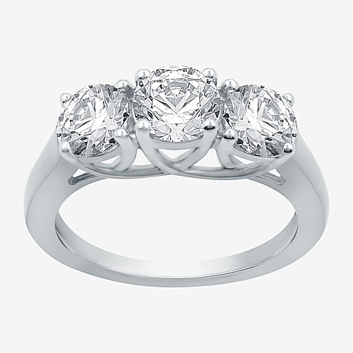 Click here for (G / SI1-SI2) Womens 2 1/4 CT. T.W. Lab Grown Whit... prices