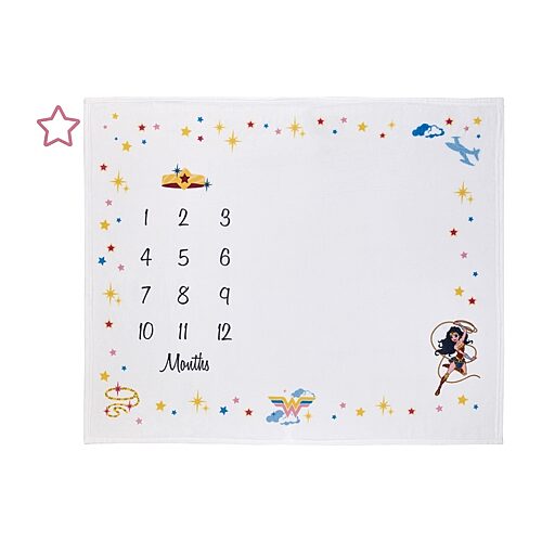 Click here for Warner Bros. Wonder Woman Milestone Baby Blanket prices