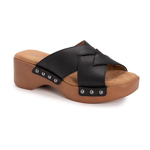 Click here for Muk Luks Womens Cadence Sandal - Black calf prices