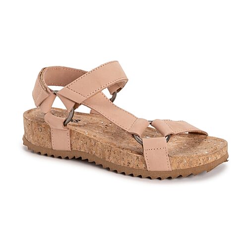 Click here for Muk Luks Womens Piper Sandal - Blush nubuck prices