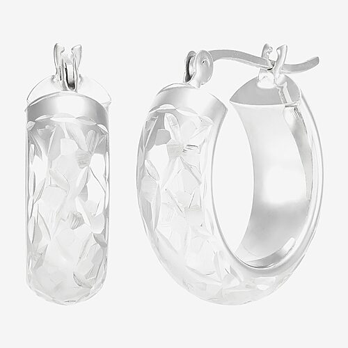 Click here for Womens 10K Gold 15mm Round Hoop Earrings  One Size... prices